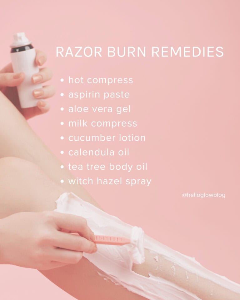 11 Natural Razor Burn Remedies To Soothe Your Skin | Homemade Glow